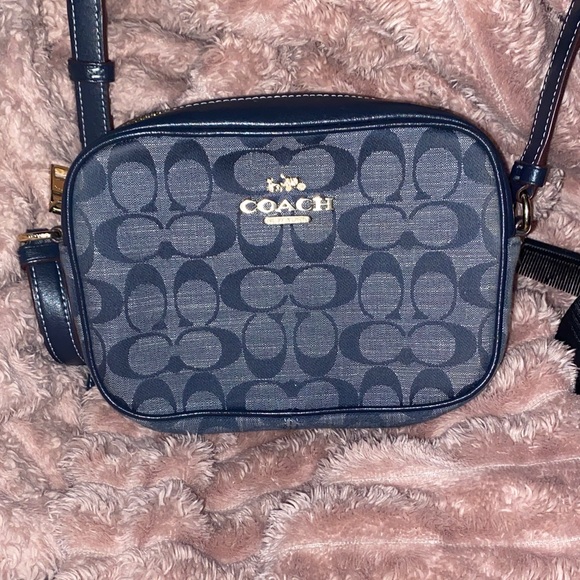 Coach | Bags | Coach Signature Blue Crossbody Bag | Poshmark